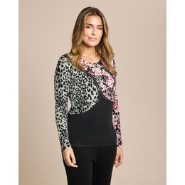 Ovanti Strickdesign Classic Pullover Animal-Blumen Design