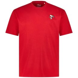 Gro&szlig;e Gr&ouml;&szlig;en s.Oliver T-Shirt mit Stickerei Farbe rot Gr&ouml;&szlig;e: 6XL
