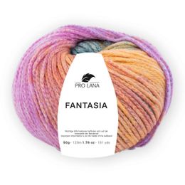 Fantasia von Pro Lana, Orange/Pink/Gr&uuml;n, aus Schurwolle