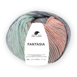 Fantasia von Pro Lana, Apricot/Grau, aus Schurwolle