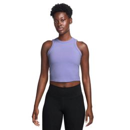 Nike One Fitted Dri-Fit Crop Tank Bekleidung Damen lila