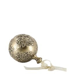 Chic Antique Weihnachtskugel zum Aufh&auml;ngen, Messinglook skandinavische Deko Online Shop