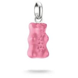 Charm-Einh&auml;nger Thomas Sabo "Thomas Sabo x HARIBO: Charm - Connect", bunt (silberfarben, pink, pink), Charms, Damen, Silber 925 (recycelt), mit Kristallglas