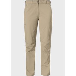 Schöffel Outdoorhose SCHÖFFEL "Pants Engadin1", Damen, Gr. 44, Normalgrößen, 4705, beige, Oberstoff: 89% Nylon, 11% Elasthan, Hosen
