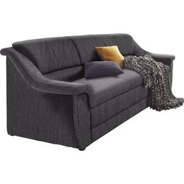 3-Sitzer DOMO collection "Lale formsch&ouml;nes und komfortables Sofa, zeitlos und elegant", grau (anthrazit), B:198cm H:88cm T:93cm, Microfaser PRIMABELLE (100% Polyester);Struktur grob (85% Polyester, 15% Polyacryl);Struktur (100% Polyester), Sofas, optimal f&uuml;r kleinere R&auml;ume