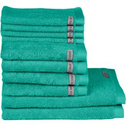 Handtuch Set Ross "Sinfonie", blau (karibik), Frottier, Frottier, Obermaterial: 100% Baumwolle, Handtuch-Sets, beinhaltet Gästetücher, Handtücher und Badetücher