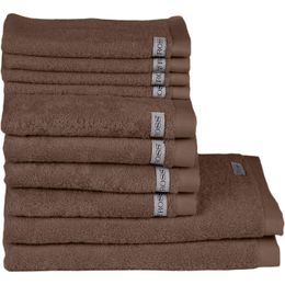 Handtuch Set Ross "Sinfonie", grau (taupe), Frottier, Frottier, Obermaterial: 100% Baumwolle, Handtuch-Sets, beinhaltet Gästetücher, Handtücher und Badetücher
