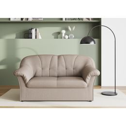 2-Sitzer DOMO collection "Pegnitz f&uuml;r kleine R&auml;ume, Breite 155cm", beige, B:155cm H:82cm T:82cm, 100% Polyester, Sofas, zeitlos, elegante Armlehnen, komfortabel