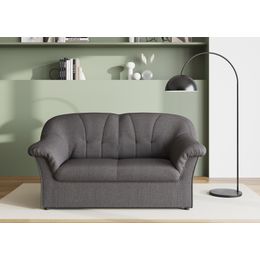 2-Sitzer DOMO collection "Pegnitz f&uuml;r kleine R&auml;ume, Breite 155cm", braun (schlamm), B:155cm H:82cm T:82cm, 100% Polyester, Sofas, zeitlos, elegante Armlehnen, komfortabel