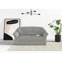 2-Sitzer DOMO collection "Montana f&uuml;r kleine R&auml;ume, Breite 146cm, komfortabel und zeitlos", grau (hellgrau), B:146cm H:84cm T:82cm, 92% Polyester, 8% Nylon, Sofas, bequeme Armlehnen