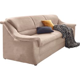 3-Sitzer DOMO collection "Lale formsch&ouml;nes und komfortables Sofa, zeitlos und elegant", beige (natur), B:198cm H:88cm T:93cm, Microfaser PRIMABELLE (100% Polyester);Struktur grob (85% Polyester, 15% Polyacryl);Struktur (100% Polyester), Sofas, optimal f&uuml;r kleinere R&auml;ume