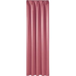 Weckbrodt-Gardinen Vorhang WECKBRODT "Nicoletta", rosé, B:130cm H:247cm, Polyester, Gardinen, Gardine, Store, Übergardine, blickdicht