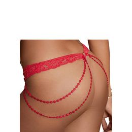 JETTE String rot Gr. 44/46 für Damen. Figurbetont