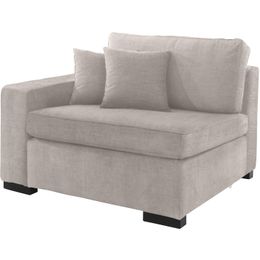 Sofaelement Home Affaire "Skara", beige (natur), B:110cm H:86cm T:100cm, Polsterelemente, Modul zum eigenen Zusammenstellen, in vielen Bezugsqualit&auml;ten