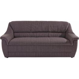 3-Sitzer DOMO collection "Lale formsch&ouml;nes und komfortables Sofa, zeitlos und elegant", braun (schlamm), B:198cm H:88cm T:93cm, Microfaser PRIMABELLE (100% Polyester);Struktur grob (85% Polyester, 15% Polyacryl);Struktur (100% Polyester), Sofas, optimal f&uuml;r kleinere R&auml;ume