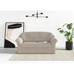 2-Sitzer DOMO collection "Montana f&uuml;r kleine R&auml;ume, Breite 146cm, komfortabel und zeitlos", beige (creme), B:146cm H:84cm T:82cm, 100% Polyester, Sofas, bequeme Armlehnen