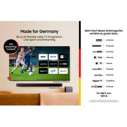 Samsung QLED-Fernseher "GQ65LS03FAU QLED-Fernseher", Energieeffizienz: G (A-G), schwarz, 65 ″, Fernseher, The Frame, Mattes Display, Art Mode, Austauschbare Rahmen, Dolby Atmos