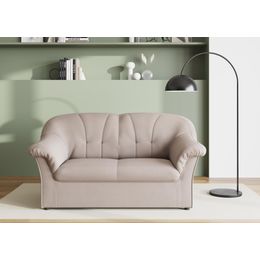 2-Sitzer DOMO collection "Pegnitz f&uuml;r kleine R&auml;ume, Breite 155cm", grau (taupe), B:155cm H:82cm T:82cm, 92% Polyester, 8% Nylon, Sofas, zeitlos, elegante Armlehnen, komfortabel