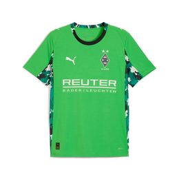 Trainingstop Puma "BMG AWAY JERSEY REPLICA", Herren, Gr. M, weiß (Puma grün, warm weiß), Web, Obermaterial: 100% Polyester, bedruckt, regular fit normal, Rundhals, Tops