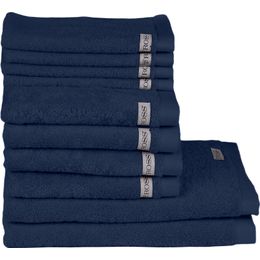 Handtuch Set Ross "Sinfonie", blau (denim), Frottier, Frottier, Obermaterial: 100% Baumwolle, Handtuch-Sets, beinhaltet Gästetücher, Handtücher und Badetücher