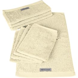 Handtuch Set Ross "Sinfonie", beige (natur), Obermaterial: 100% Baumwolle, Handtuch-Sets, beinhaltet Gästetücher und Waschhandschuhe