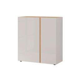 Tchibo - Kommode »Mesa« - 94x43x103cm - braun - Holz / Glas