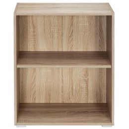 Casaria Bücherregal Vela Eiche 2 Fächer