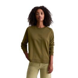 Marc O'Polo Sweatshirt MARC O'POLO DENIM "aus Organic Cotton", Damen, Gr. XS, burnished logs, Obermaterial: 100% Baumwolle, unifarben, relaxed fit, Rundhals, Bündchen, Sweatshirts