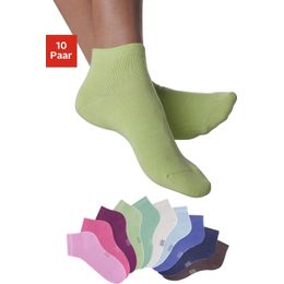 H.I.S. Damen Kurzsocken 1x rosa, 1x pink, 1x altrosa, 3x blau, 1x braun, 2x gr&uuml;n, 1x ecru Gr&ouml;&szlig;e 35/38