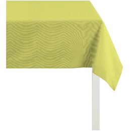 Tischdecke Apelt "4362 Rips - UNI" Gr. 5, grün (hellgrün), B:45cm L:135cm, Baumwolle, Polyester, Tischdecken, Wasser- und Schmutzabweisend
