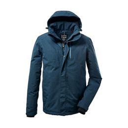 Funktionsjacke Killtec "KOW 161 MN JCKT KG", Herren, Gr. 27, blau (dunkelpetrol), Obermaterial: 100% Polyester;Obermaterial 2: 100% Polyester;Futter: 100% Polyester;F&uuml;llung: 100% Polyester, Jacken Funktionsjacke, Killtec Funktionsjacke: wasserdicht, atmungsaktiv, abnehmbare Kapuze