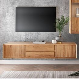 Pharao24.de TV Sideboard Lowboard aus Massivholz mit Schubladen