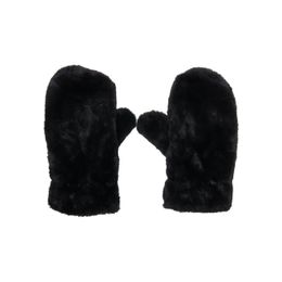 Urban Classics Damen Baumwollhandschuhe "Urban Classics Unisex Teddy Mitten"schwarz, Gr. S, 100% Polyester, Handschuhe