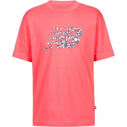 New Balance T-Shirt Herren - rot - Gr. XL - Baumwolle