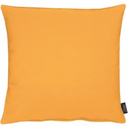 Dekokissen Apelt "4362 Rips Uni" Gr. 1, orange (orange, unifarben), B:39cm L:39cm, Mischgewebe, Dekokissen_Sitzkissen_Kissenhüllen, Wasser- und Schmutzabweisend