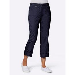 Webhose Casual Looks, Damen, Gr. 20, Kurzgr&ouml;&szlig;en, blau (marine), 98% Baumwolle, 2% Elasthan, unifarben, lang, Hosen