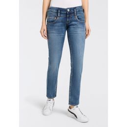 Slim-fit-Jeans Herrlicher "Pitch Slim Denim Stretch", Damen, Gr. 29, Länge 30, blau (snake blau), Denim/Jeans, Obermaterial: 98% Baumwolle, 2% Elasthan, slim fit, Jeans, mit niedriger Taille