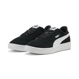 Sneaker Puma "Court Lally Sneakers Damen", Damen, Gr. 37,5, wei&szlig; (schwarz, wei&szlig;), Obermaterial: Textil, Kuhleder, Synthetik, Leder. Futter: Textil. Innensohle: Textil. Laufsohle: Gummi, Schuhe Sneaker