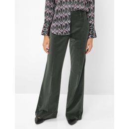 5-Pocket-Hose Brax "Style MAINE", Damen, Gr. 36K18, Kurzgr&ouml;&szlig;en, dunkelgr&uuml;n, Web, 74% Baumwolle, 25% Viskose, 1% Elasthan, Hosen 5-Pocket-Hose