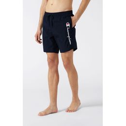 Badeshorts Champion "Icons Beachshort Long", Damen, Gr. XL (52), N-Gr, blau (nny), Obermaterial: 100% Polyamid, Badehosen Badeshorts