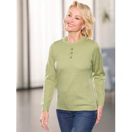 Rundhalspullover Classic Basics "Pullover", Damen, Gr. 46, gr&uuml;n (lindgr&uuml;n), 100% Polyacryl, unifarben, Pullover Rundhalspullover