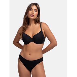 B&uuml;gel-BH Dorina "Michelle", Damen, Gr. 70, Cup B, schwarz, Obermaterial: 56% Polyamid, 32% Polyester, 12% Elasthan, unifarben, BHs B&uuml;gel-BH, leicht gepolstert, weicher Stoff