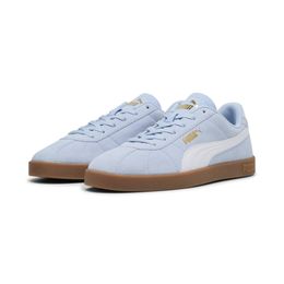 Sneaker Puma "Puma Club II Sneakers Erwachsene", Damen, Gr. 42, wei&szlig; (haute tropic wei&szlig; gold blau), Obermaterial: Textil, Synthetik, Kuhleder, Leder; Futter: Textil; Innensohle: Textil; Laufsohle: Gummi, Schuhe Sneaker