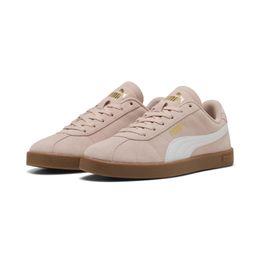 Sneaker Puma "Puma Club II Sneakers Erwachsene", Damen, Gr. 38,5, rosa (rose quartz weiß pink), Obermaterial: Leder, Synthetik, Textil; Futter: Textil; Innensohle: Textil; Laufsohle: Gummi, Schuhe