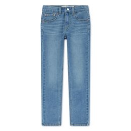 Stretch-Jeans LEVI'S KIDS "LVB 512 SLIM TAPER JEANS", Kinder, Gr. 6 (116), N-Gr, basil sky without destruction, Denim/Jeans, Obermaterial: 69% Baumwolle, 30% Polyester, 1% Elasthan, normal, Jeans, for BOYS