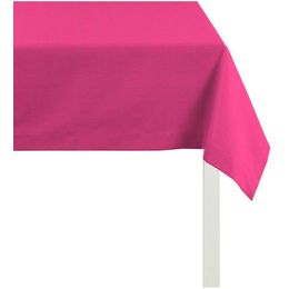 Tischdecke Apelt "4362 Rips - UNI" Gr. 4, pink, B:140cm L:250cm, Baumwolle, Polyester, Tischdecken, Tischdecke, Wasser- und Schmutzabweisend