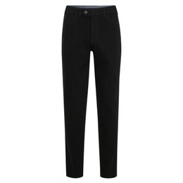 Br&uuml;hl Stoffhose BR&Uuml;HL "Milano II", Herren, Gr. 58, EURO-Gr&ouml;&szlig;en, schwarz, 78% Baumwolle, 21% Polyester, 1% Elasthan, unifarben, lang, Hosen Stoffhose, in Stretch-Denim