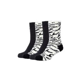 Socken Camano "warm & cozy", Damen, Gr. 35 (38), schwarz, Elasthan, Polyester, unifarben, Socken, mit elastischem Bund