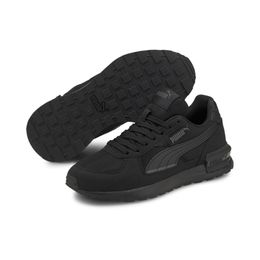 Sneaker Puma "Graviton Sneakers Jugendliche", Damen, Gr. 36, schwarz (schwarz schwarz shadow gray), Obermaterial: Textil, Synthetik. Futter: Textil. Innensohle: Textil. Laufsohle: Gummi, Schuhe Sneaker