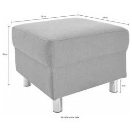 Hocker Home Affaire "Jamie", braun, B:54cm H:38cm T:54cm, Microfaser PRIMABELLE (100% Polyester);Struktur fein ( 100% Polyester);Struktur grob ( 100% Polyester);Luxus-Kunstleder, Hocker, Hocker